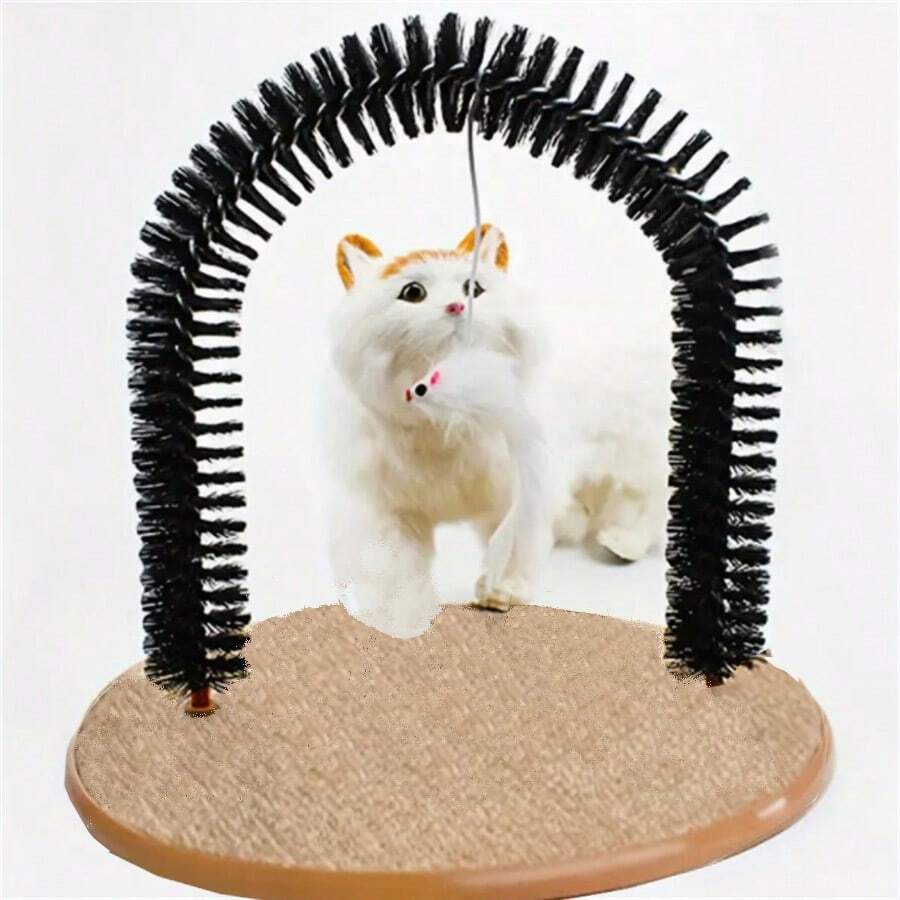 Cat Arch לניקוי עצמי צעצוע טיפוח והרגעה לעיסוי - עמוד גירוד רב תכליתי ...