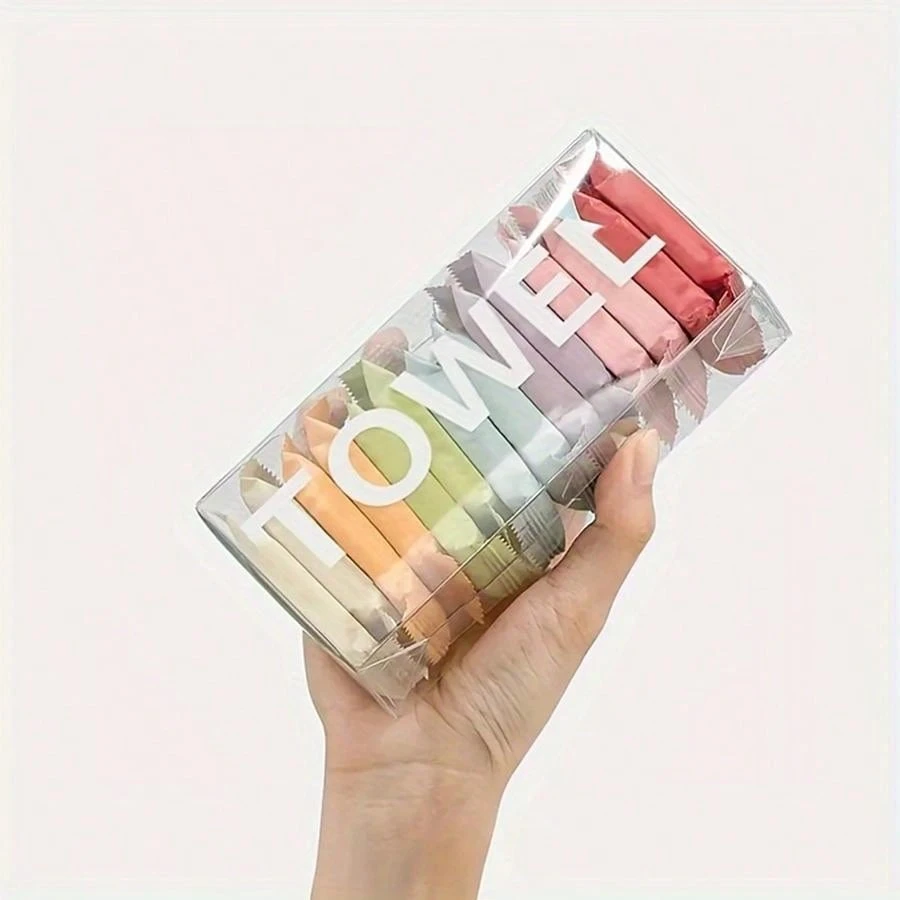 Pack de 14 serviettes de toilette jetables compressées, épaisses et ...