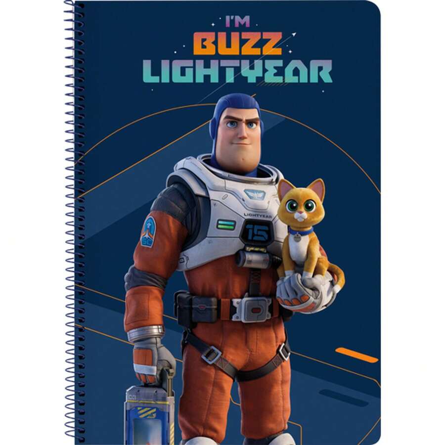 Pixar Animation Studios | Folio Notebook 80 Sheets With Lightyear Hard ...