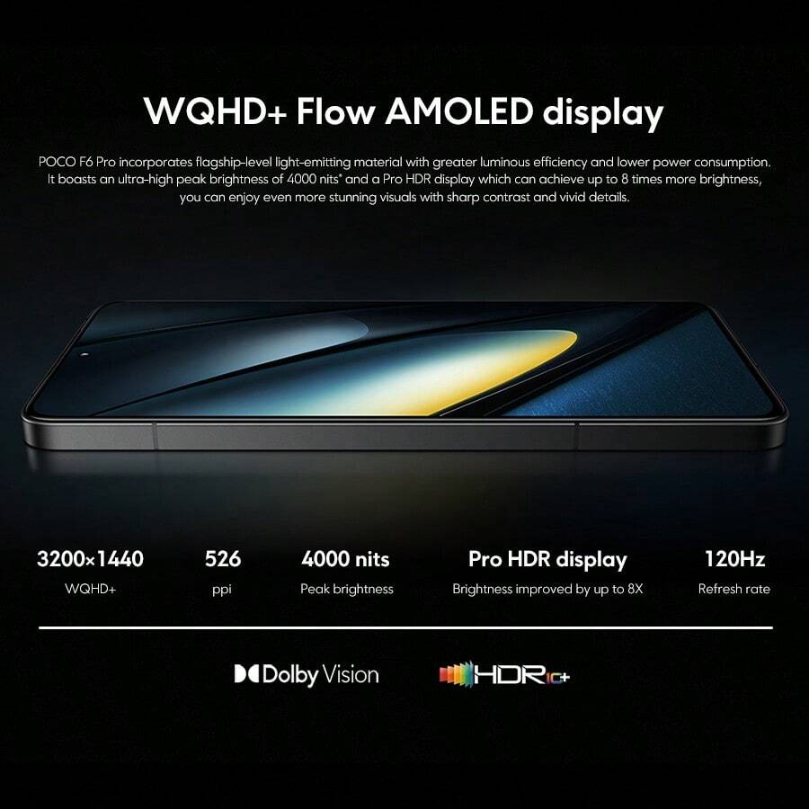 XIAOMI Mi POCO F6 Pro Versión Global Smartphone NFC Buque insignia ...