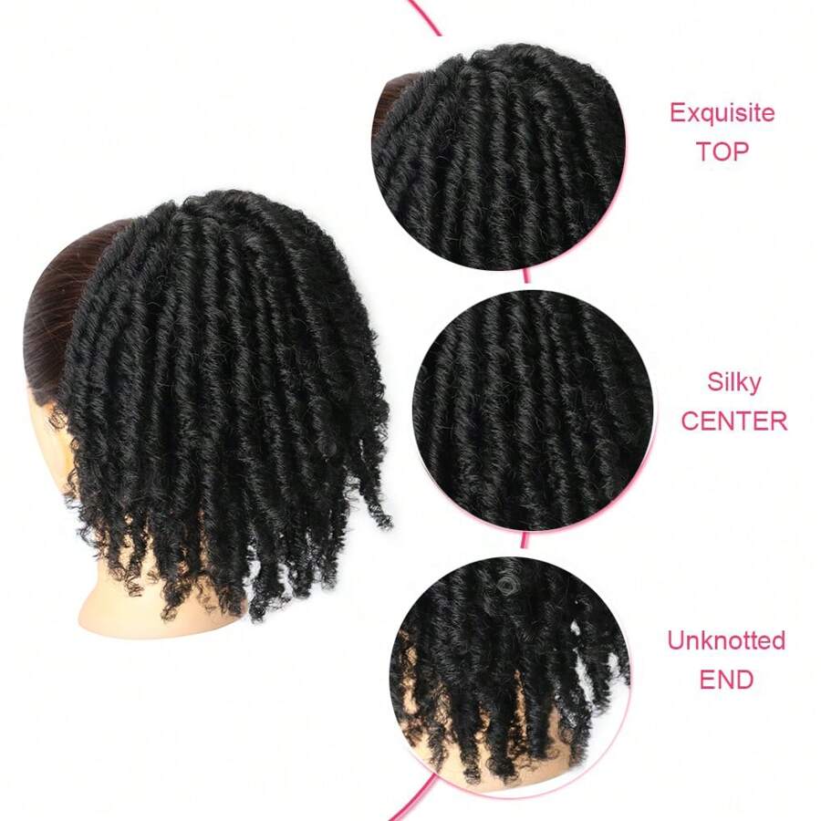 Ponytail Extensions Faux Locs Ponytail Extensions For Women Short Cute ...