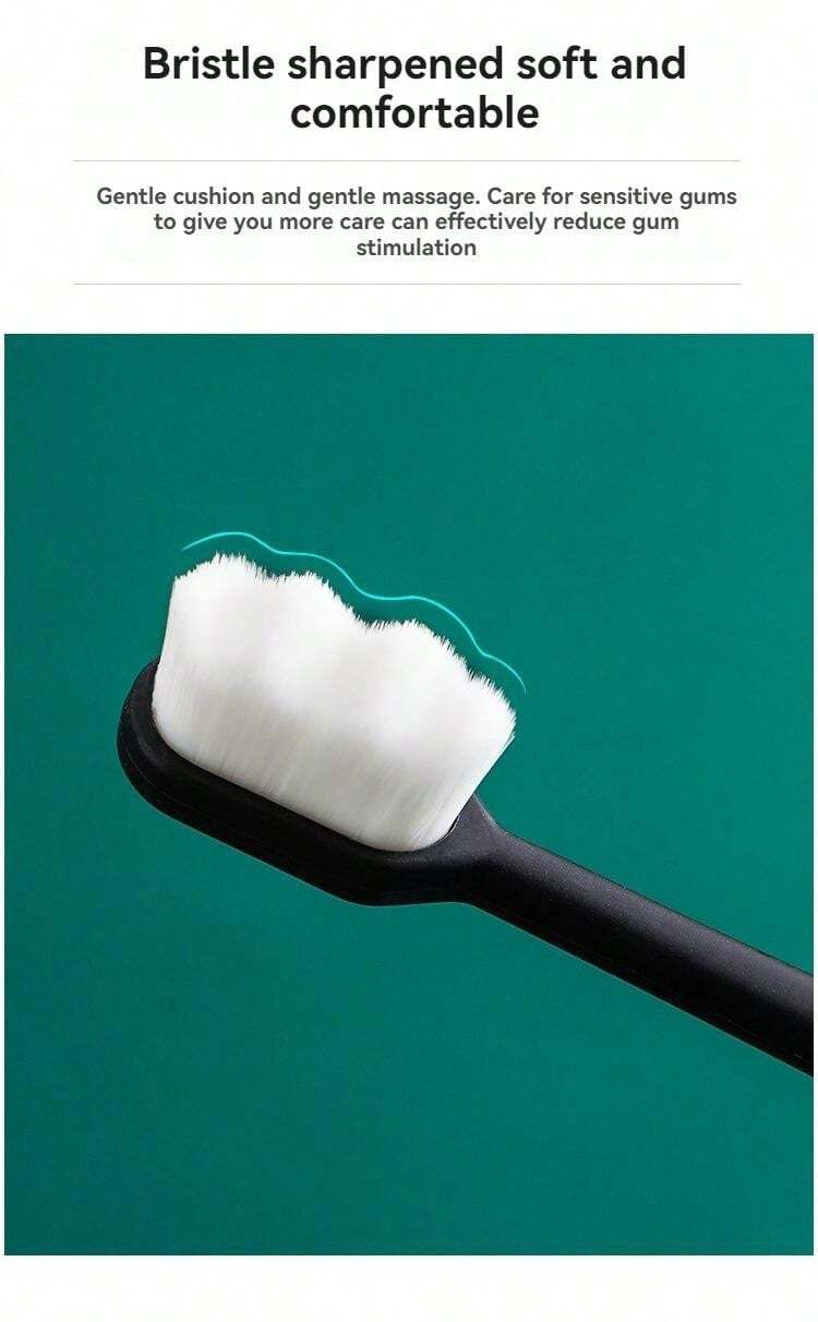 Soft Bristle Toothbrush With Ten Thousand Ultra-Fine Dense Bristles ...