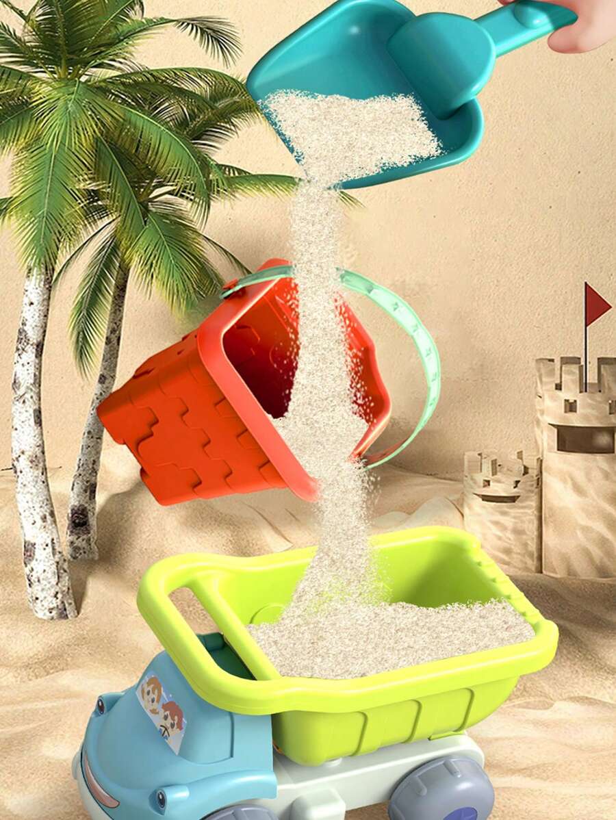 1 Set Of 22pcs Children Beach Toys For Digging Sand, Including ...