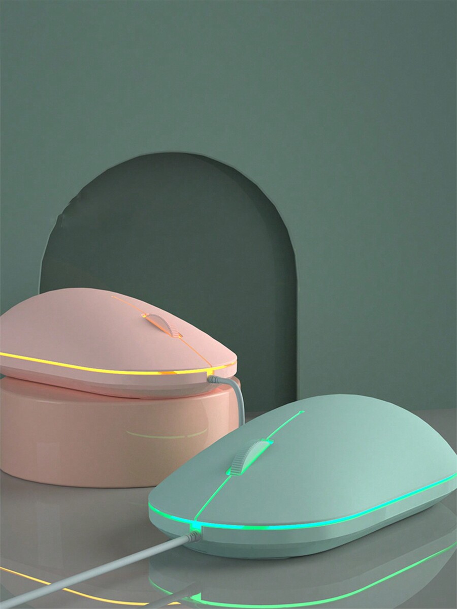 USB Wired Mouse Silent Cute Mini Mouse, Ergonomic Design, USB Optical ...