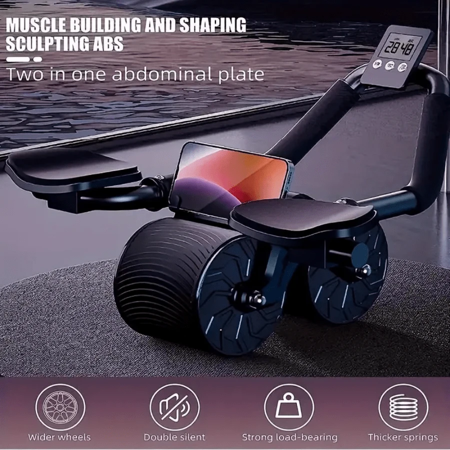 Elbow-Supported Plank Ab Wheel With Automatic Rebound For Building 6 ...