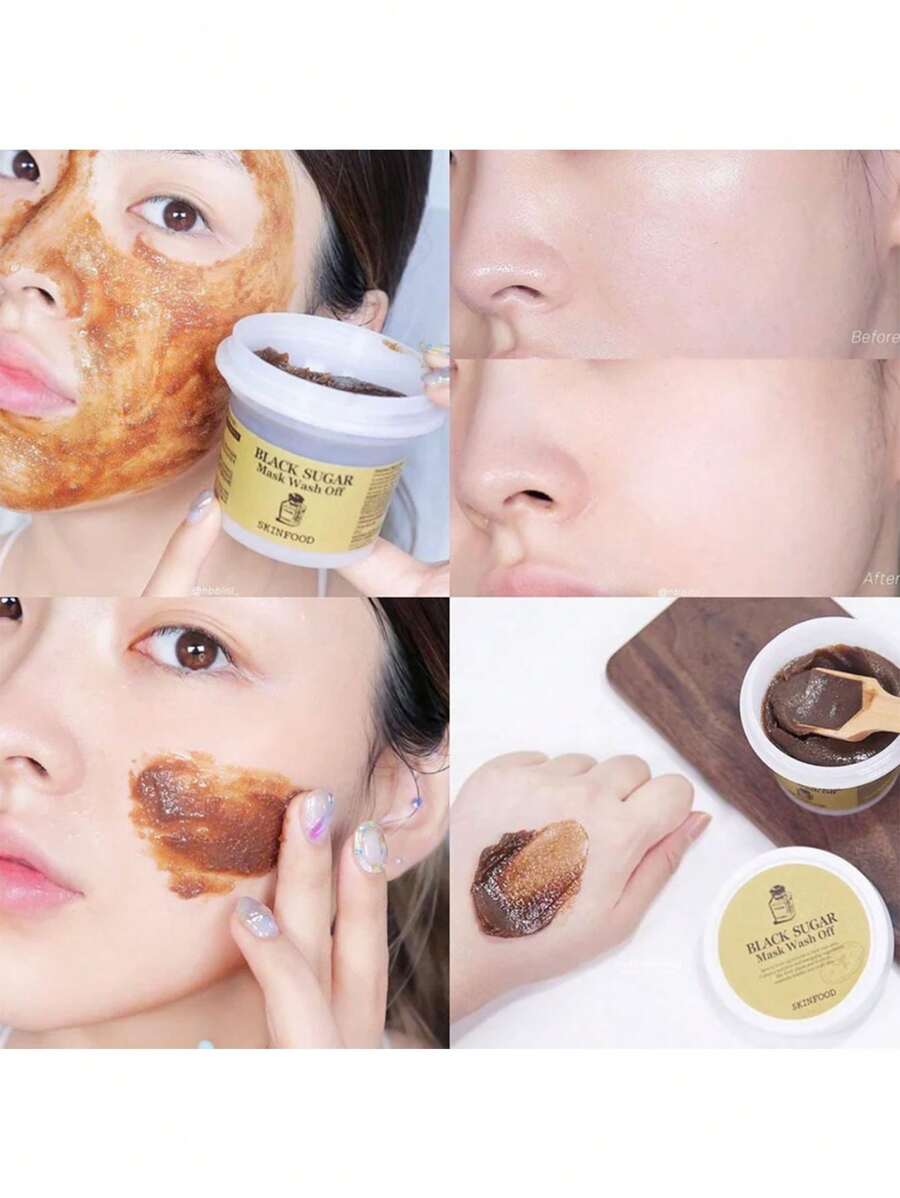 Skinfood Black Sugar Mask Wash Off 4.05 Fl. Oz.(120g) | Black Sugar ...