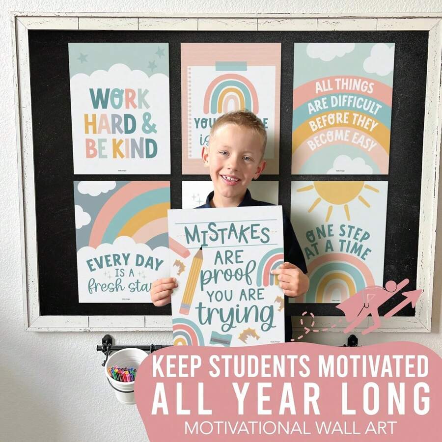 9 Boho Classroom Motivational Posters For Classroom Decor ...