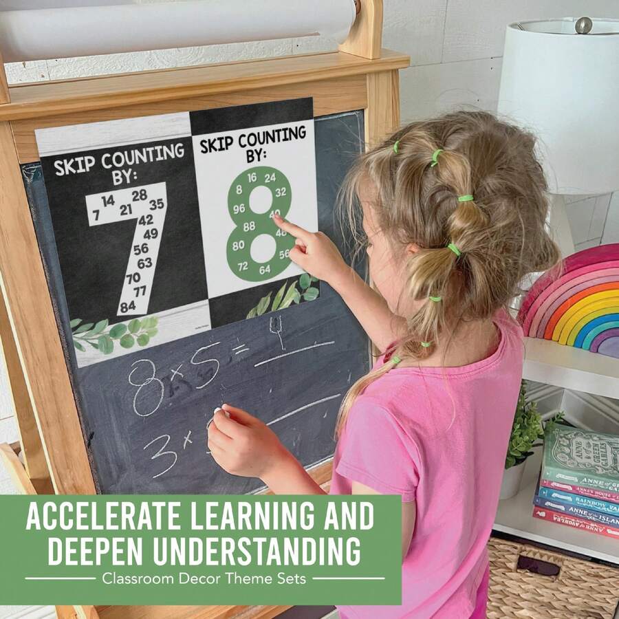 9 Farmhouse Multiplication Chart Poster For Wall - Multiplication ...