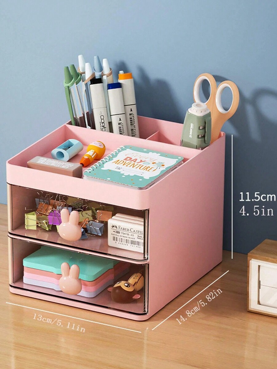 1pc Stationery Sticky Note Paper Storage Box, Suitable For Storing Pens ...