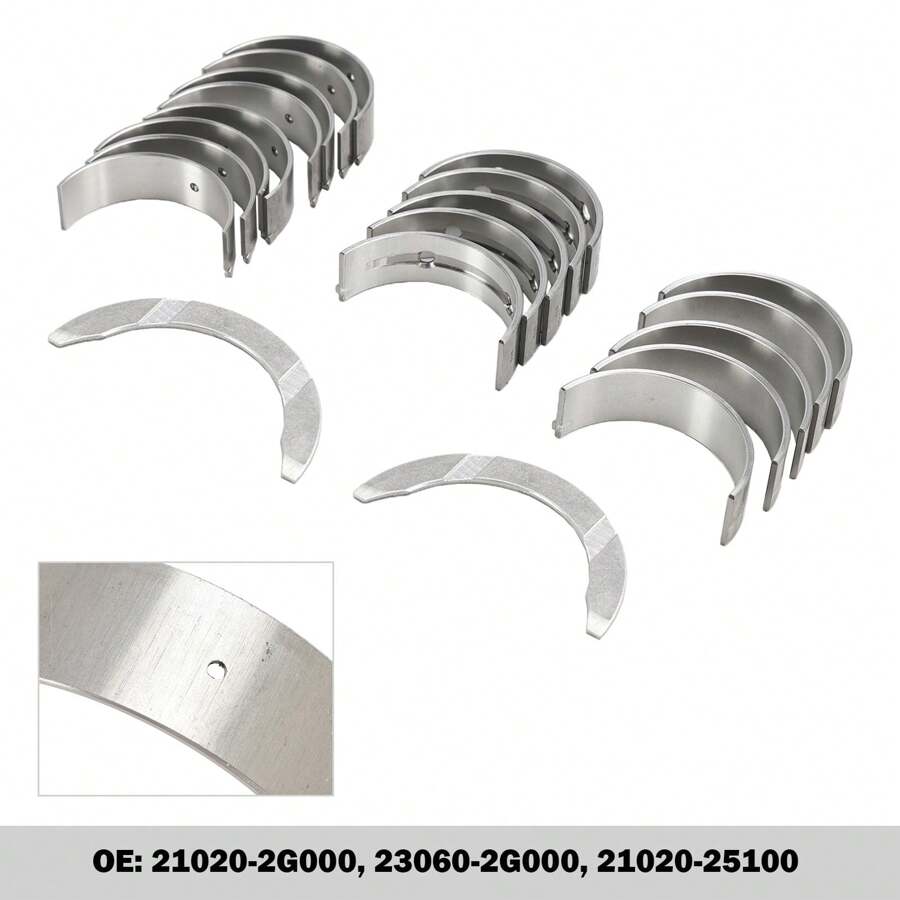 Main Rod Bearings & Engine Crankshaft For Hyundai Sonata 2.4L 21020 ...