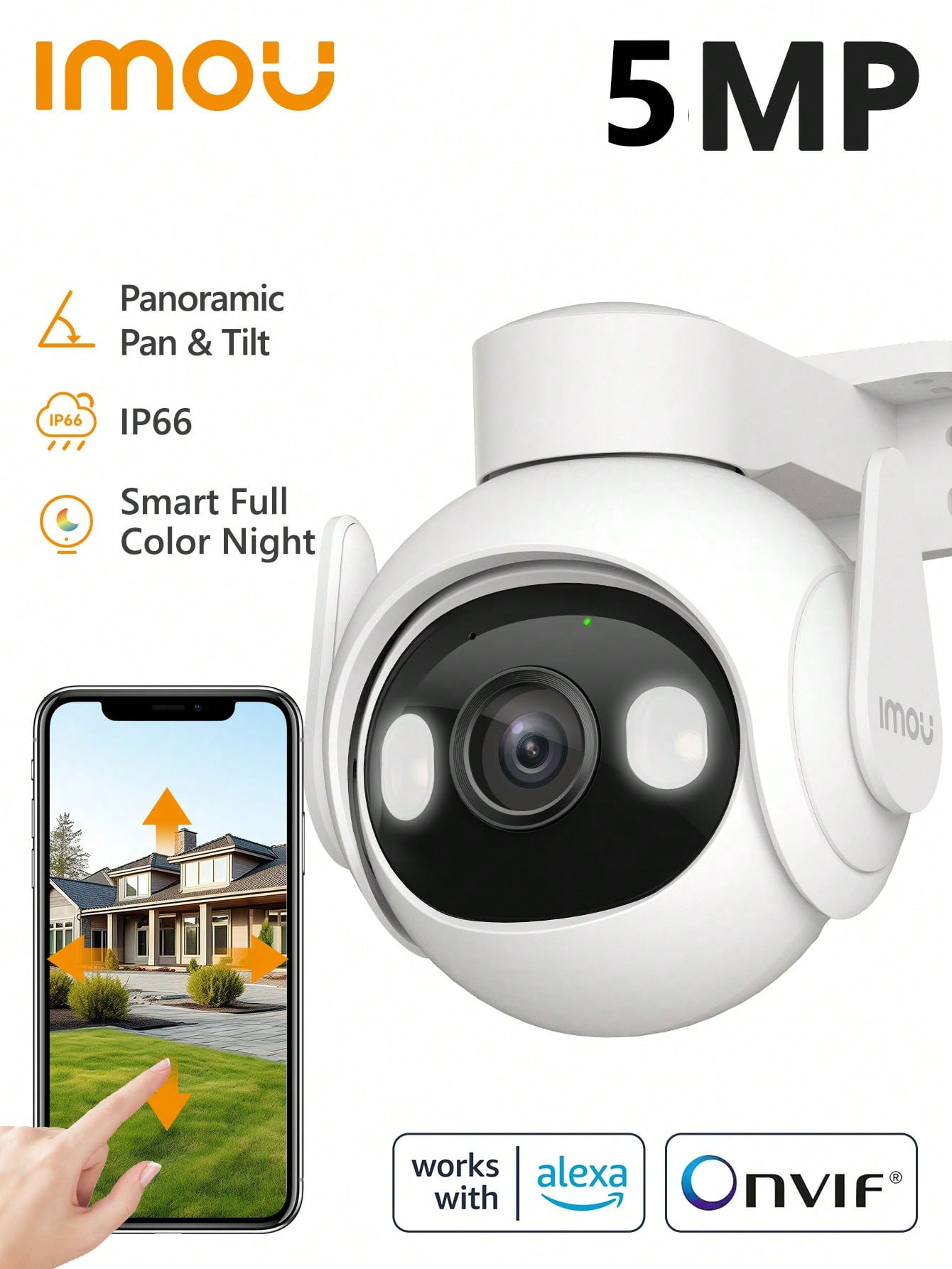 IMOU MOU Cruiser 2 5MP Outdoor Camera Waterproof Security Wiff IP ...