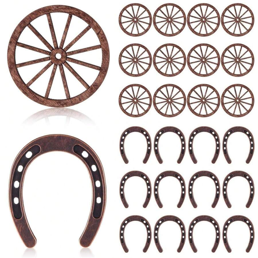 24 Pcs Western Theme Party Decorations Birthday Table Centerpieces Mini ...