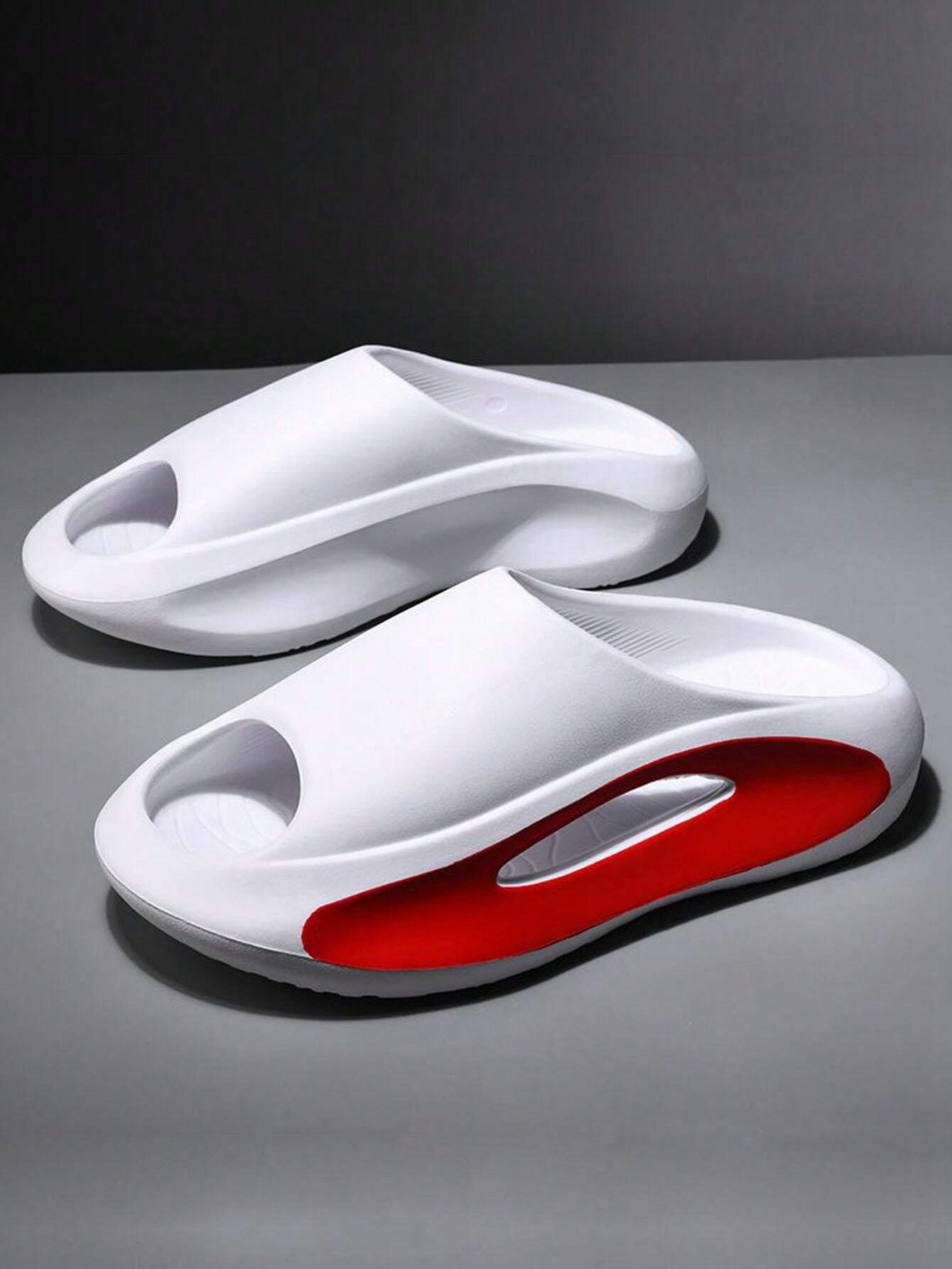 Men Two Tone Cut Out Slides, Fashion Summer EVA Slides | SHEIN UK
