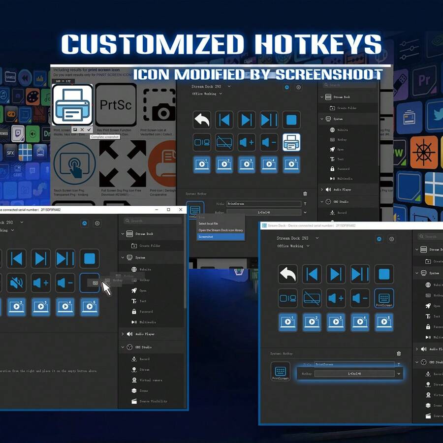Stream Deck .2 White – Studio Controller, 15 Macro Keys, Trigger Actions In Apps And Software ...