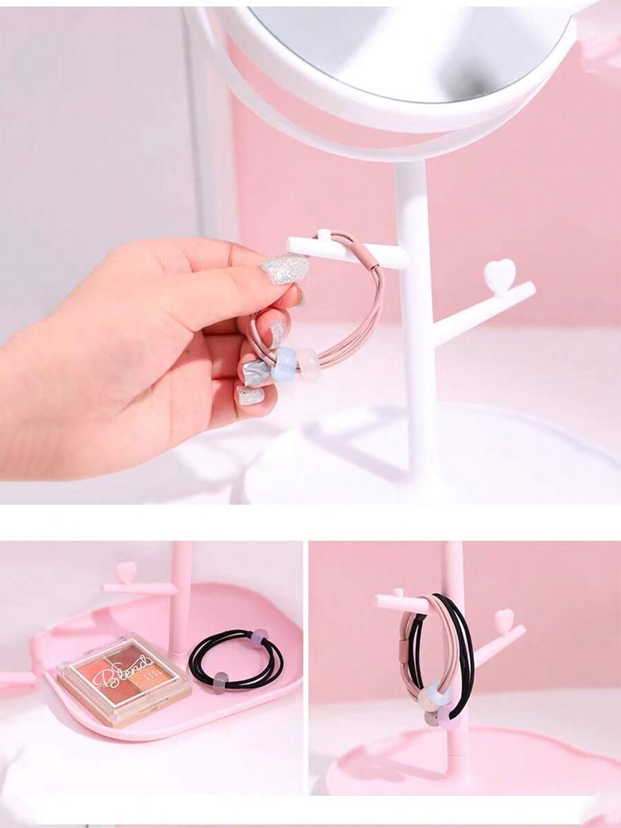 Creative And Simple Cat Ear Mirror And Comb Makeup Set, HD Desktop ...