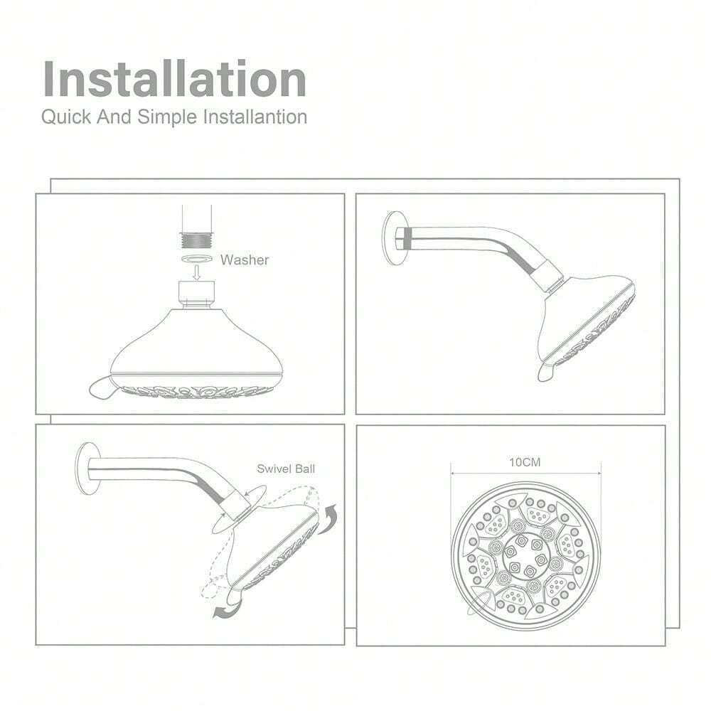 Luxury Hotel/Home Bathroom Spa Showerhead With Comfortable And Elegant ...