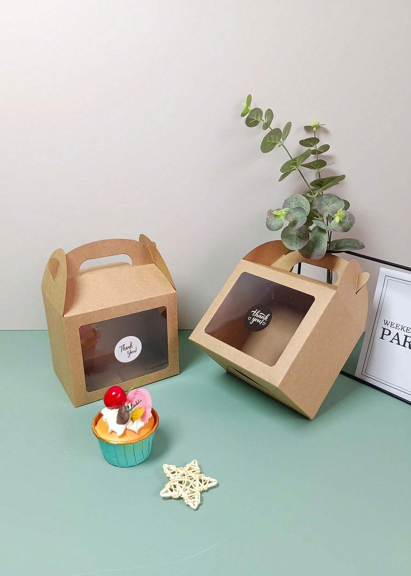 10pcs (14*10*18.5cm) Durable Party Favor Treat Boxes, White Cardboard ...