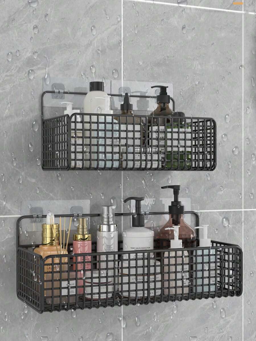 Wrought Iron Bathroom Storage Rack, Bathroom Cosmetics Storage Rack ...