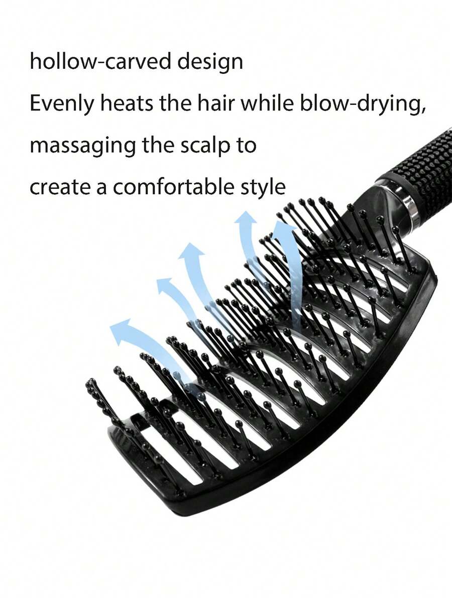 3pcs Men's Hair Styling Comb Set, Includes Volumizing Curved Comb ...