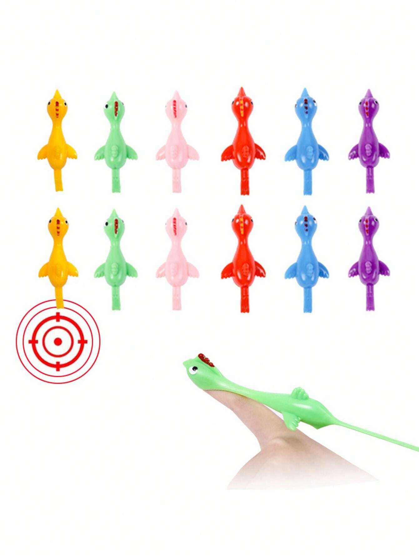 24pcs Mixed Color Soft & Safe Finger Catapult Chicken Game Set ...