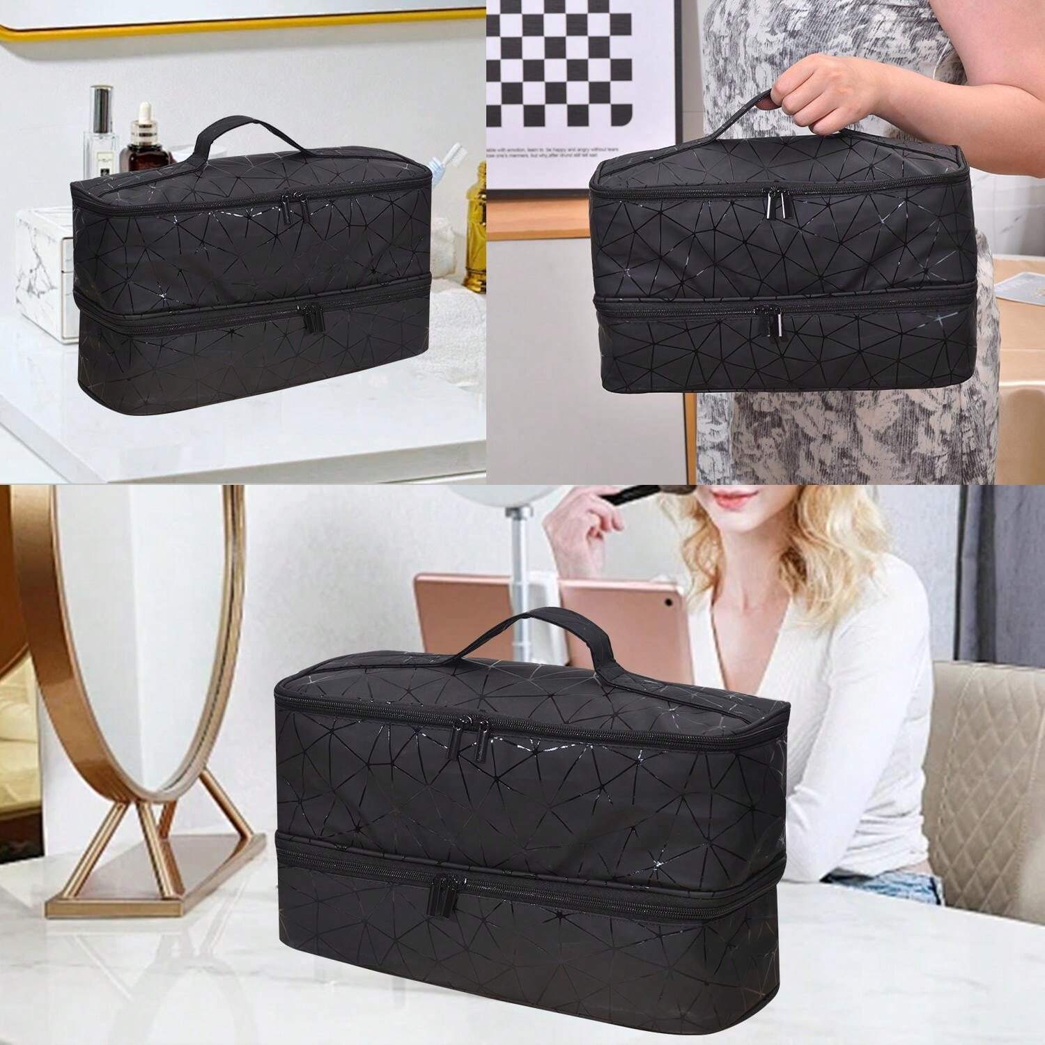 High-Capacity Double-Layer Travel Carrying Case, Portable Shark ...
