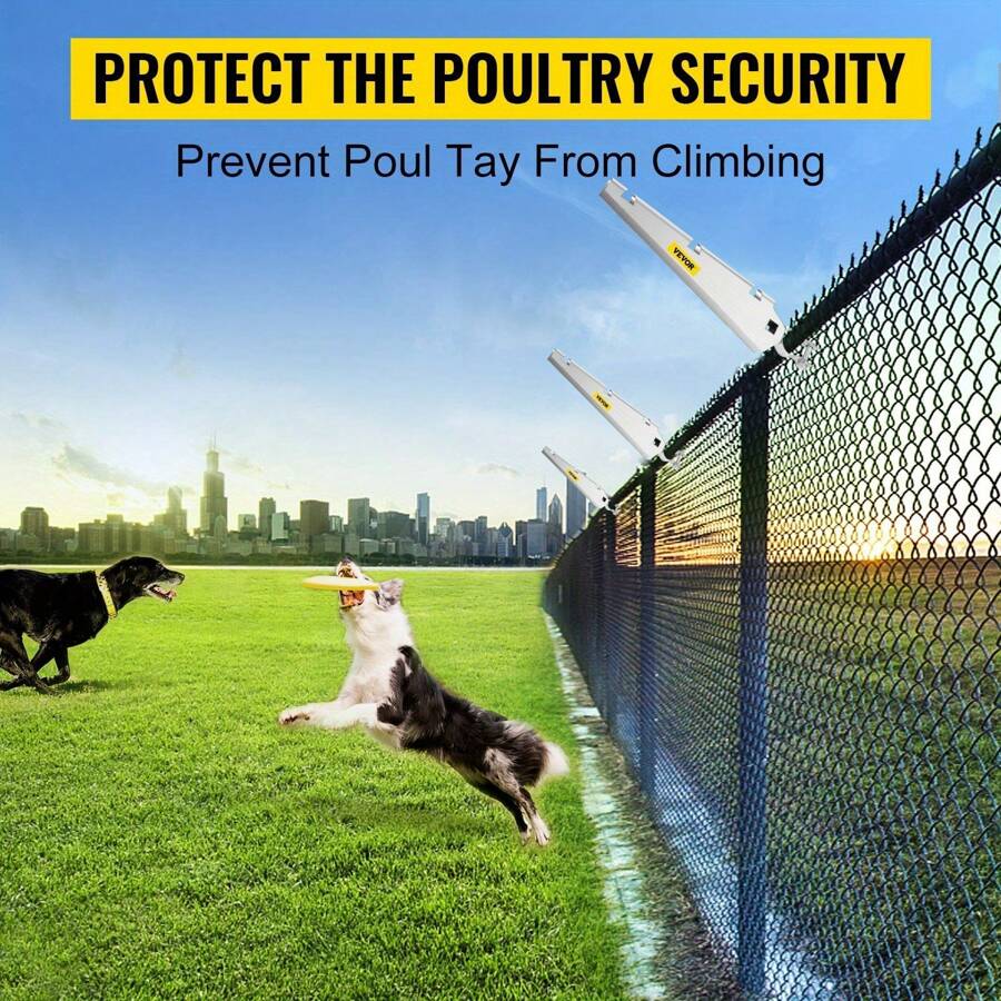 VEVOR Barbed Wire Arm Set Of 10 Extend Arm Barbed Wire For 1-3/8" Top ...