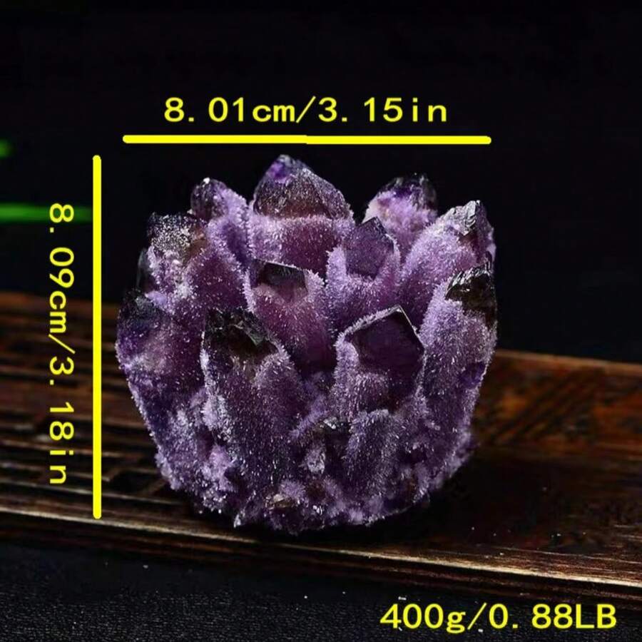 Natural Deep Purple Crystal Cluster Healing Crystal Cluster Suitable ...