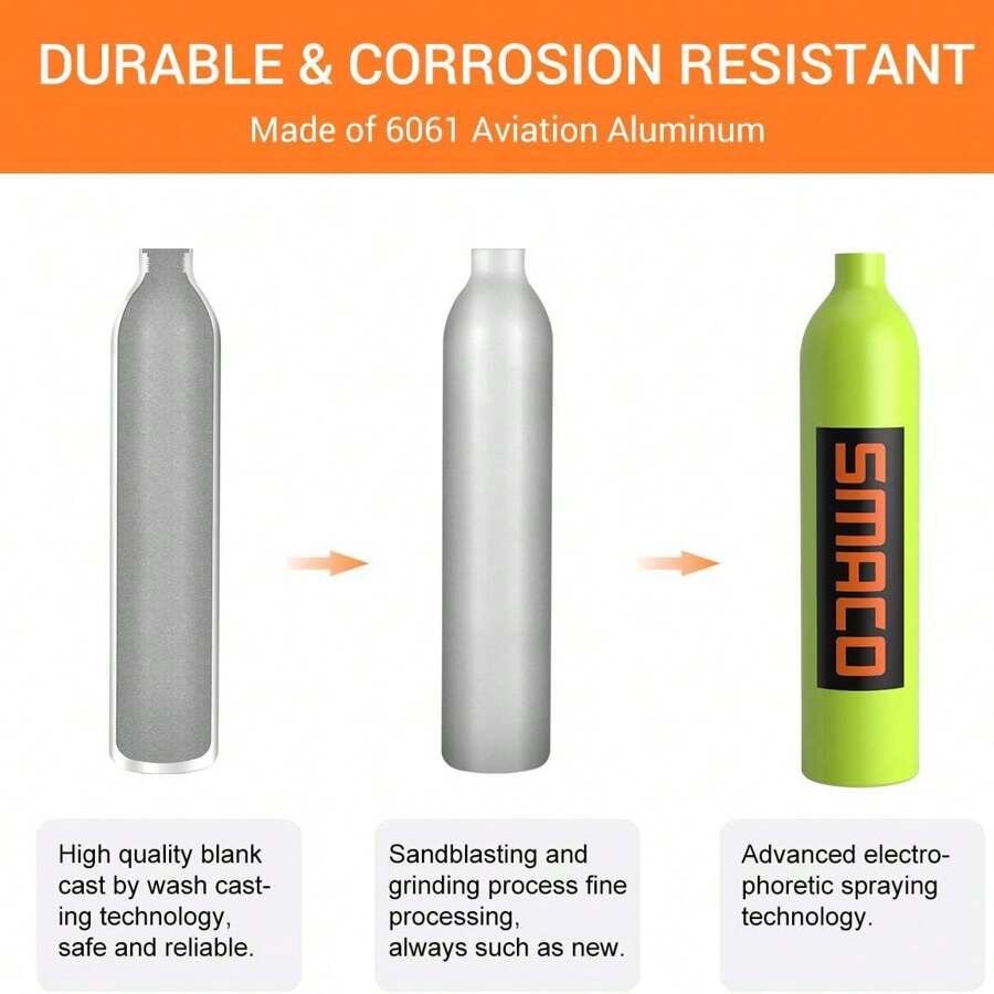 SMACO Mini butla SMACO z adapterem do nurkowania Sprzęt do nurkowania ...