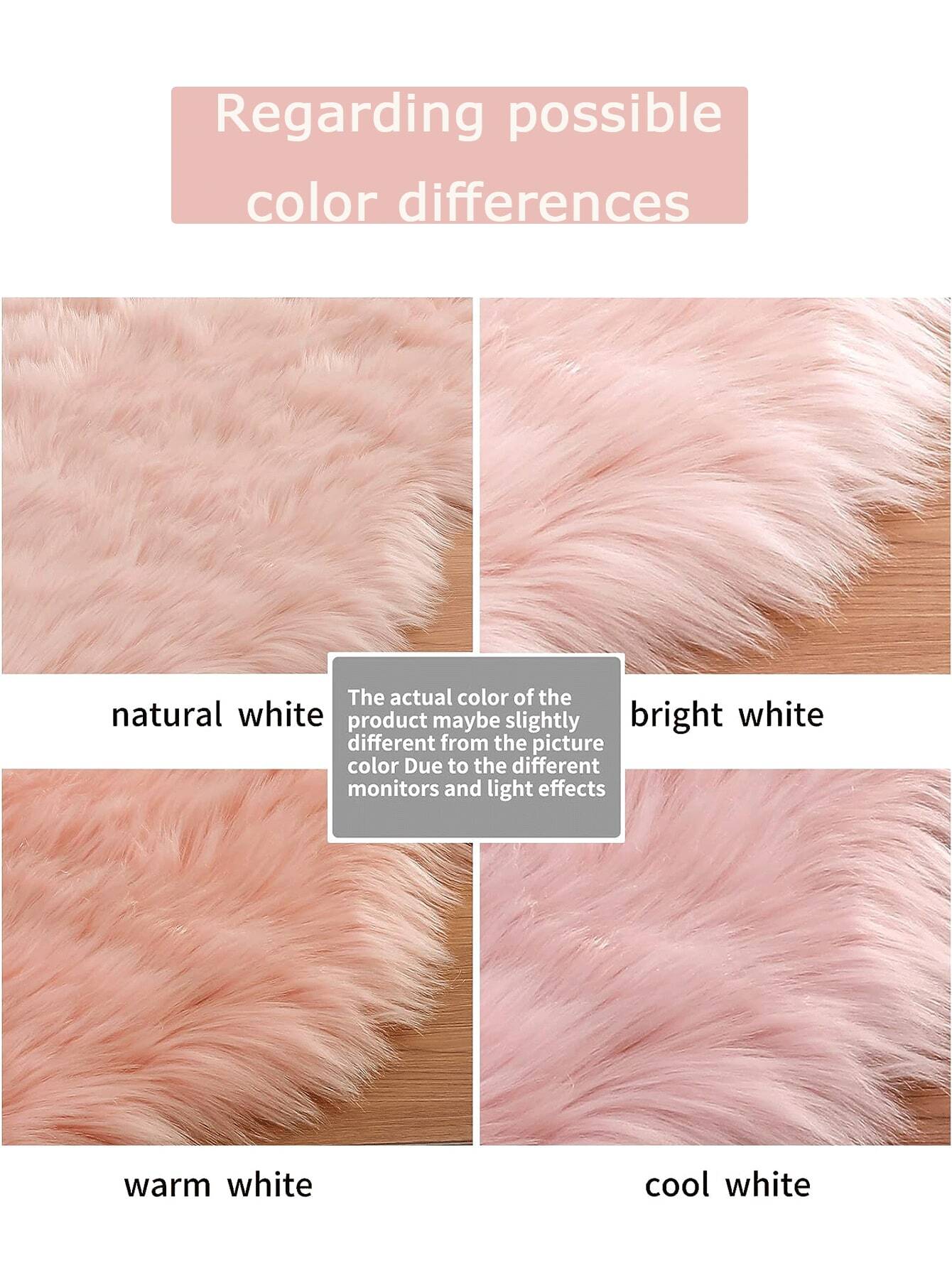 Soft Faux Fur Rug Cute Pink Interior Decoration Fluffy Area Rug Machine ...