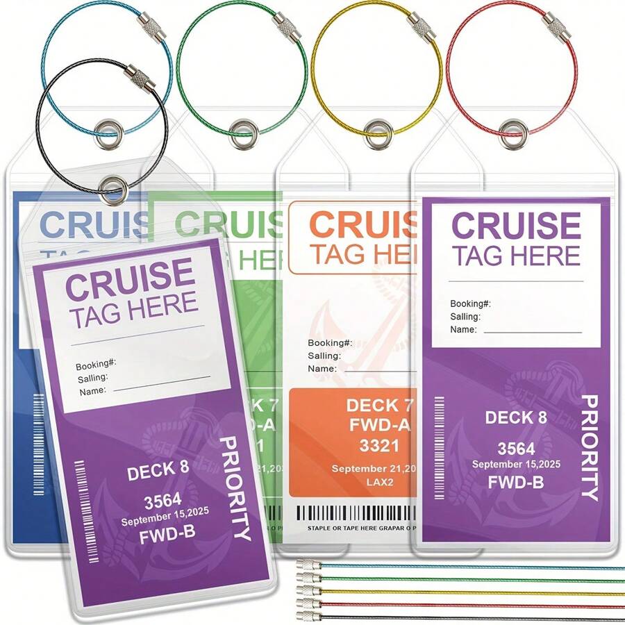 5/10pcs Cruise Ship Luggage Tags, Without Cardboard, Carnival Cruise ...