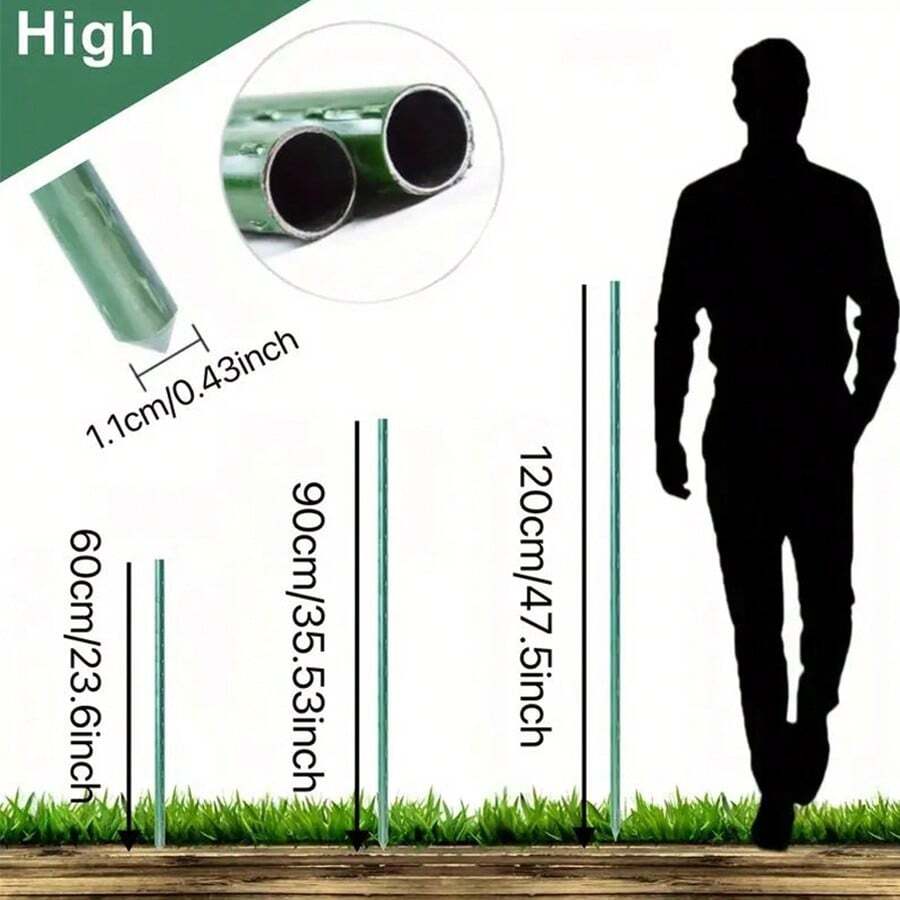 20pcs Garden Pack Plastic Multi-Purpose Climbing Pole Support Stand ...