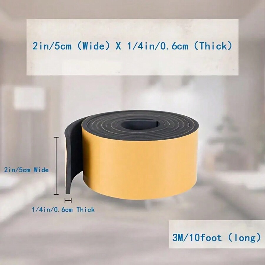 High Density Foam Weather Stripping Tape Roll For Thermal Insulation ...
