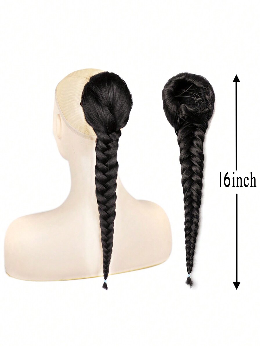 16 Inch Fishbone Braid Ponytail Extensions Synthetic Ponytail Fishtail ...