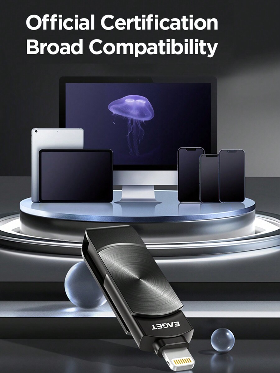 EAGET Pen drive de interface dupla 1T/512GB/256GB/128GB/64GB/32GB ...