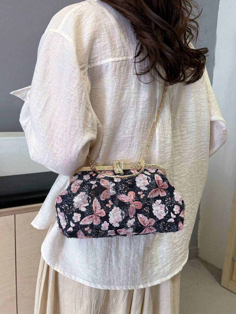 Chinese Style Embroidered Cheongsam Handbag For Women, Elegant And ...