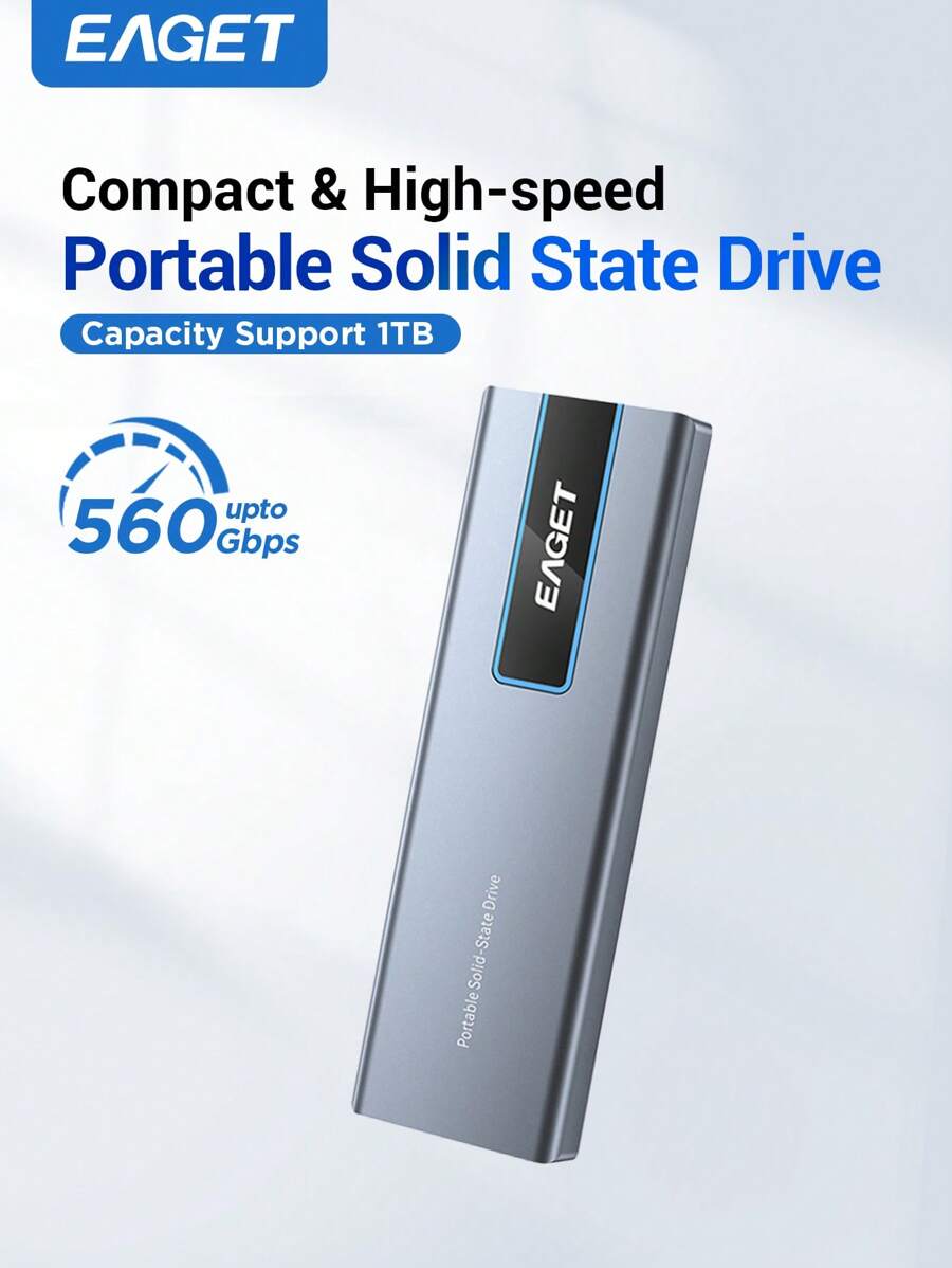 TB External Portable SSD Up To MB S Type C Mini Portbale Solid State Drive SSD TB USB
