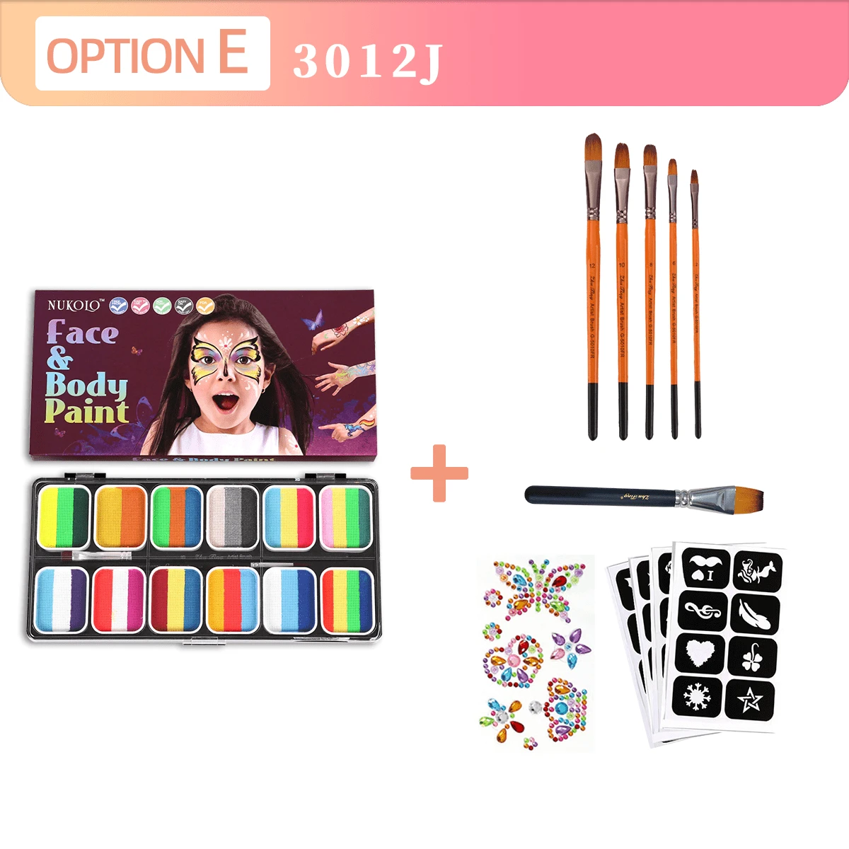 Best-Selling Rainbow Water-Soluble Paint Set With Easy-To-Clean Quick ...