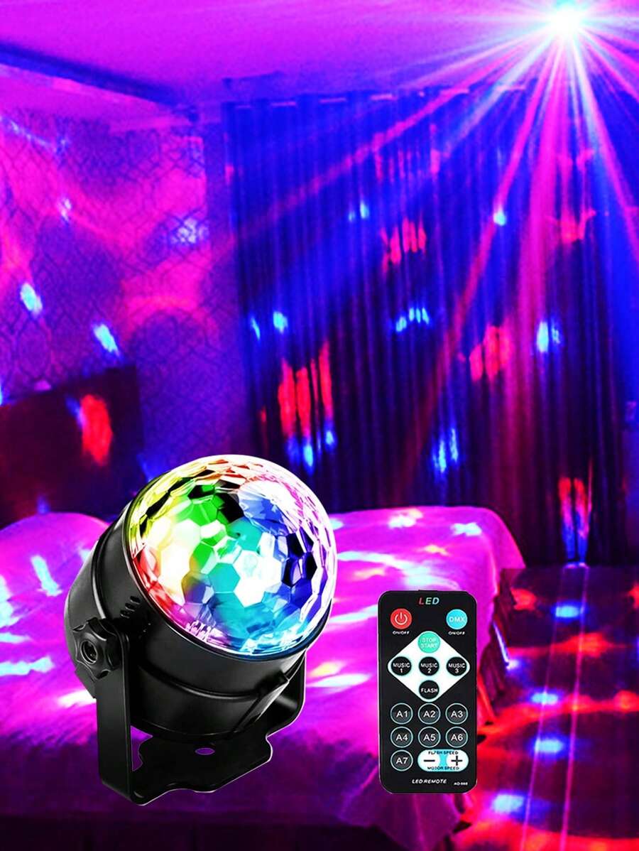 RGB Disco Ball DJ Lights - Create Vibrant Sound-Responsive Light Show ...