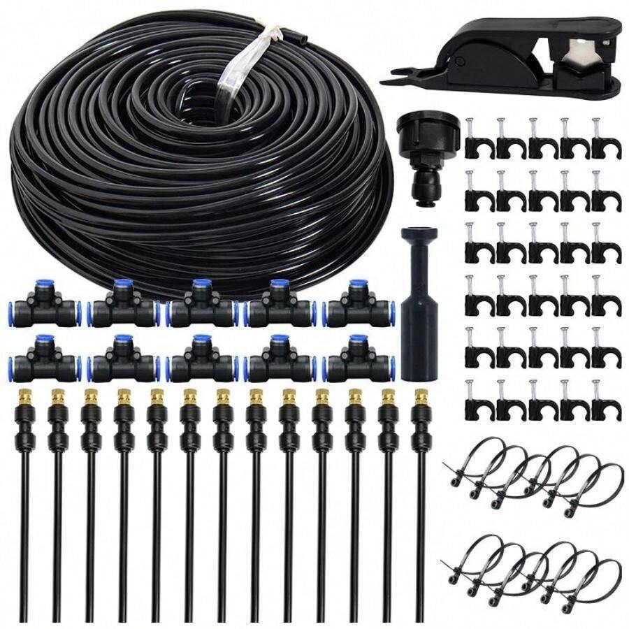 Mist Cooling System, Patio Misting System With 10 Misting Nozzles ...