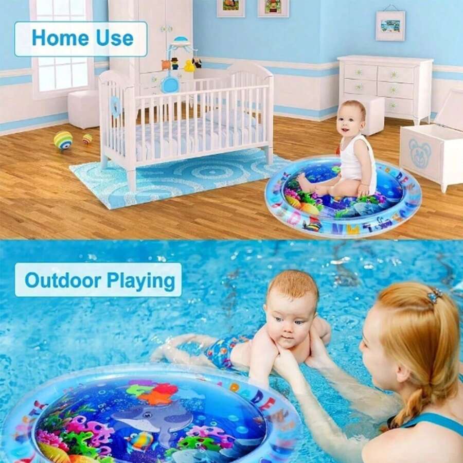 1pc Inflatable Play Mat Water Mat - Multi-Stage Time Water Mat, High ...