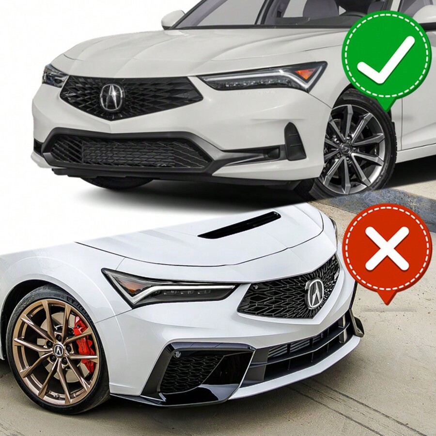 For 2023 - 2024 Acura Integra TR-Style Front Bumper Lip Body Spoiler ...