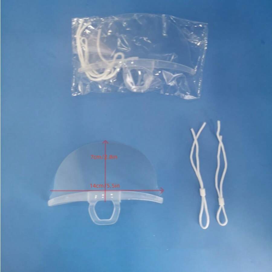 Food Industry Smile Clear Plastic Face Shield For Dining And Cooking ...