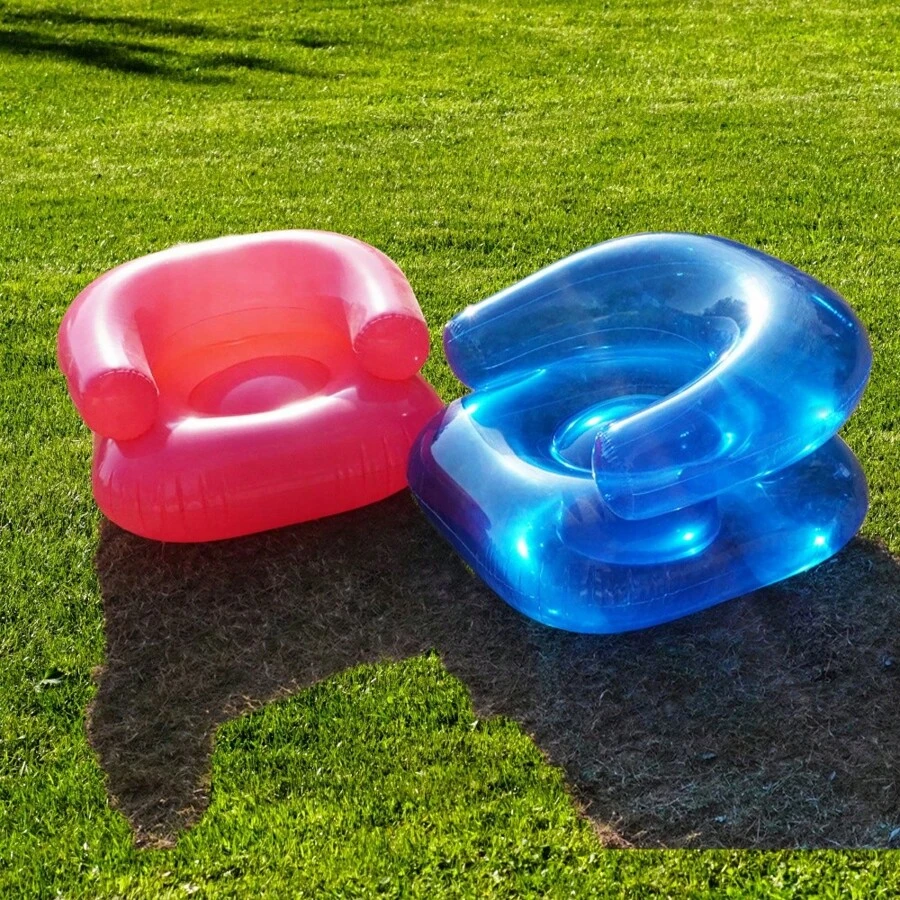 2PCS Inflatable Sofa Seats Random Color, -Friendly PVC, Portable ...