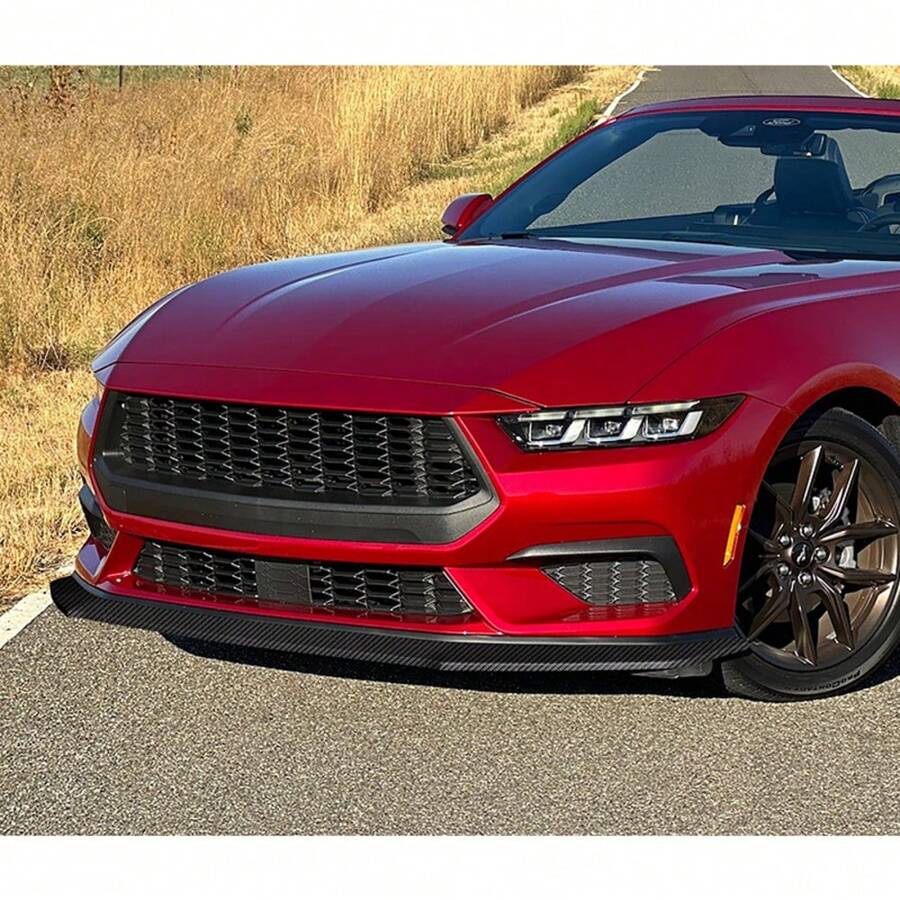 For 2024 - 2025 Fords' Mustang ECOs' Front Bumper Lip Spoiler Splitter ...