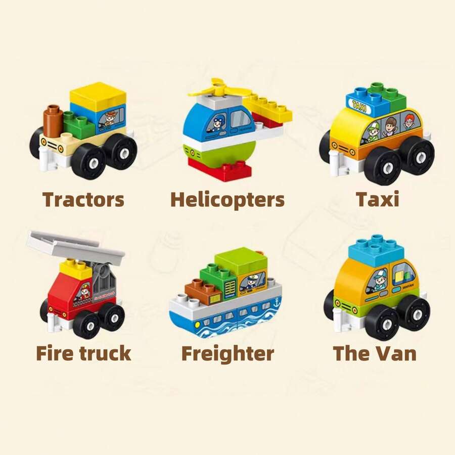 Diverse Car Building Blocks With Linkable Structures, For Shape ...