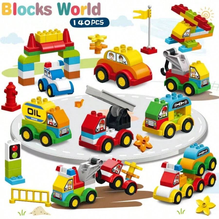 Diverse Car Building Blocks With Linkable Structures, For Shape ...