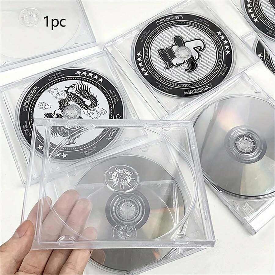 Transparent Acrylic CD Storage Box, 1-Pack Multi-Purpose Plastic CD Box, Tool Storage Rack For ...