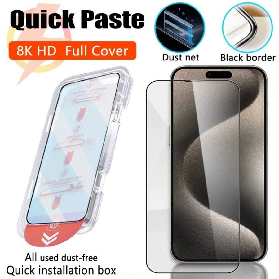 New 8K HD Oleophobic Coating Dust Free Installation Screen Protector ...