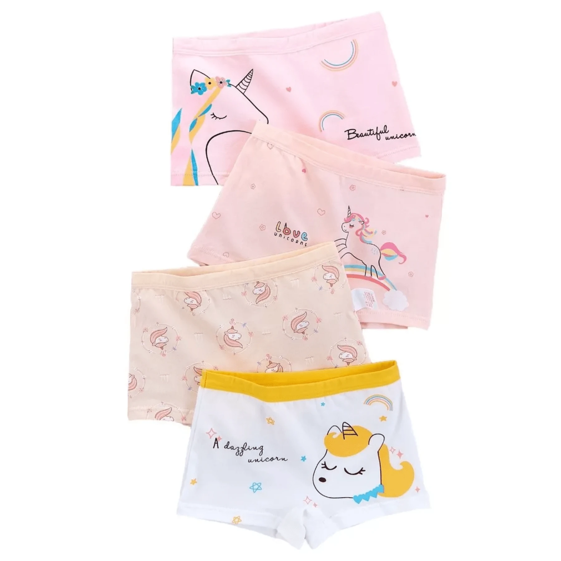 kit 3 Calcinhas Box Shorts Infantil Estampada Sortidas Criança Menina ...
