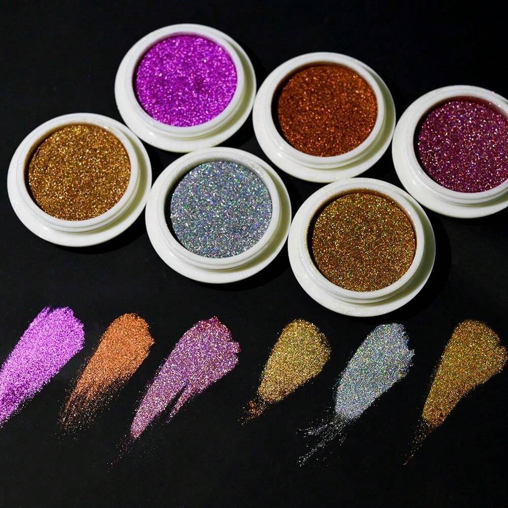 Nail Art Laser Rainbow Magic Mirror Powder With Fine Rainbow Halo ...